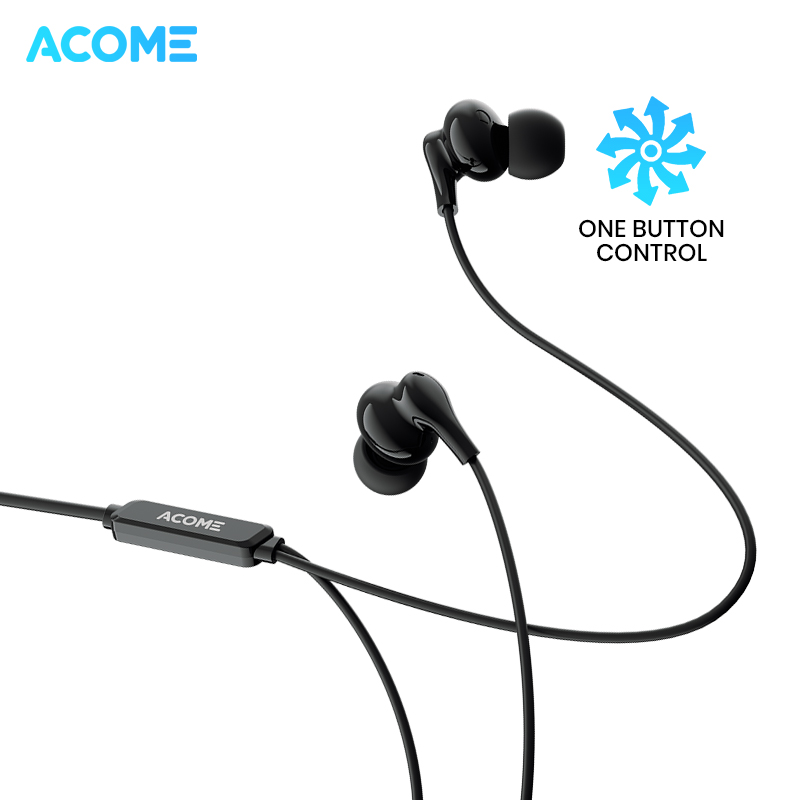 Acome Wired Earphone Headset Driver White Magnetic Speaker Garansi ...