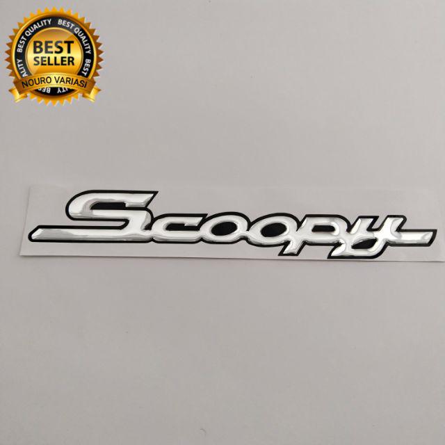 emblem honda logo scoopy crome gold | Lazada Indonesia
