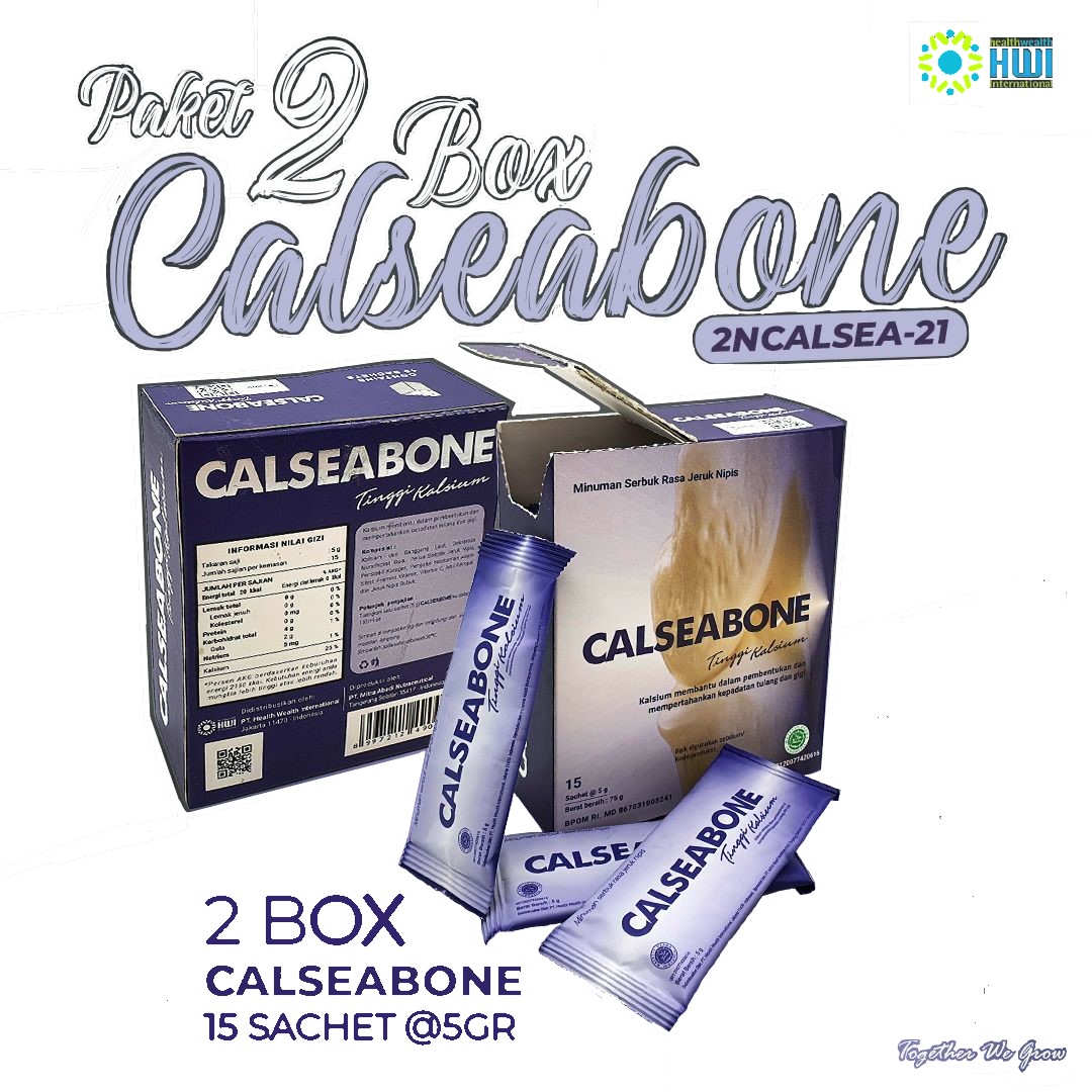 YB-minuman tinggi kalsium CALSEABONE 15 sachet/box bantu memperkuat ...