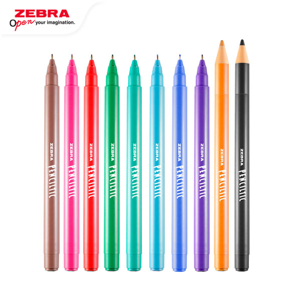 Bolpoin /Pulpen Zebra Penciltic 0.4 Fine (13 Warna) Eceran | Lazada ...