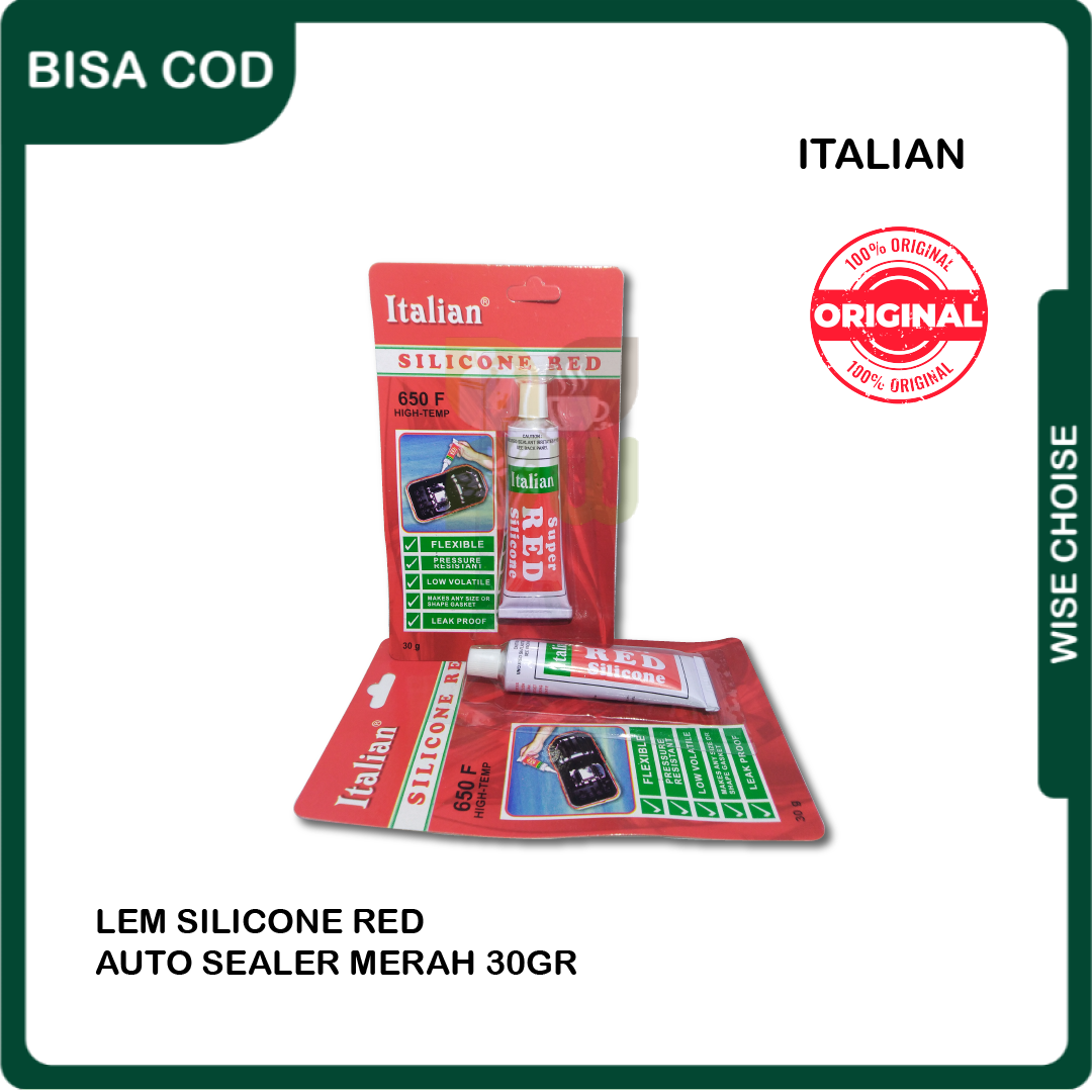 Lem Silicone Red / Auto Sealer Merah 650 (tahan panas) 35gr | Lazada ...