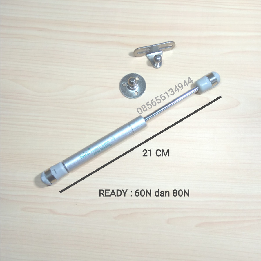 Hidrolik Gas spring Pendek Mini 60 N 80 N Baleno Gaspring Pintu Lemari ...
