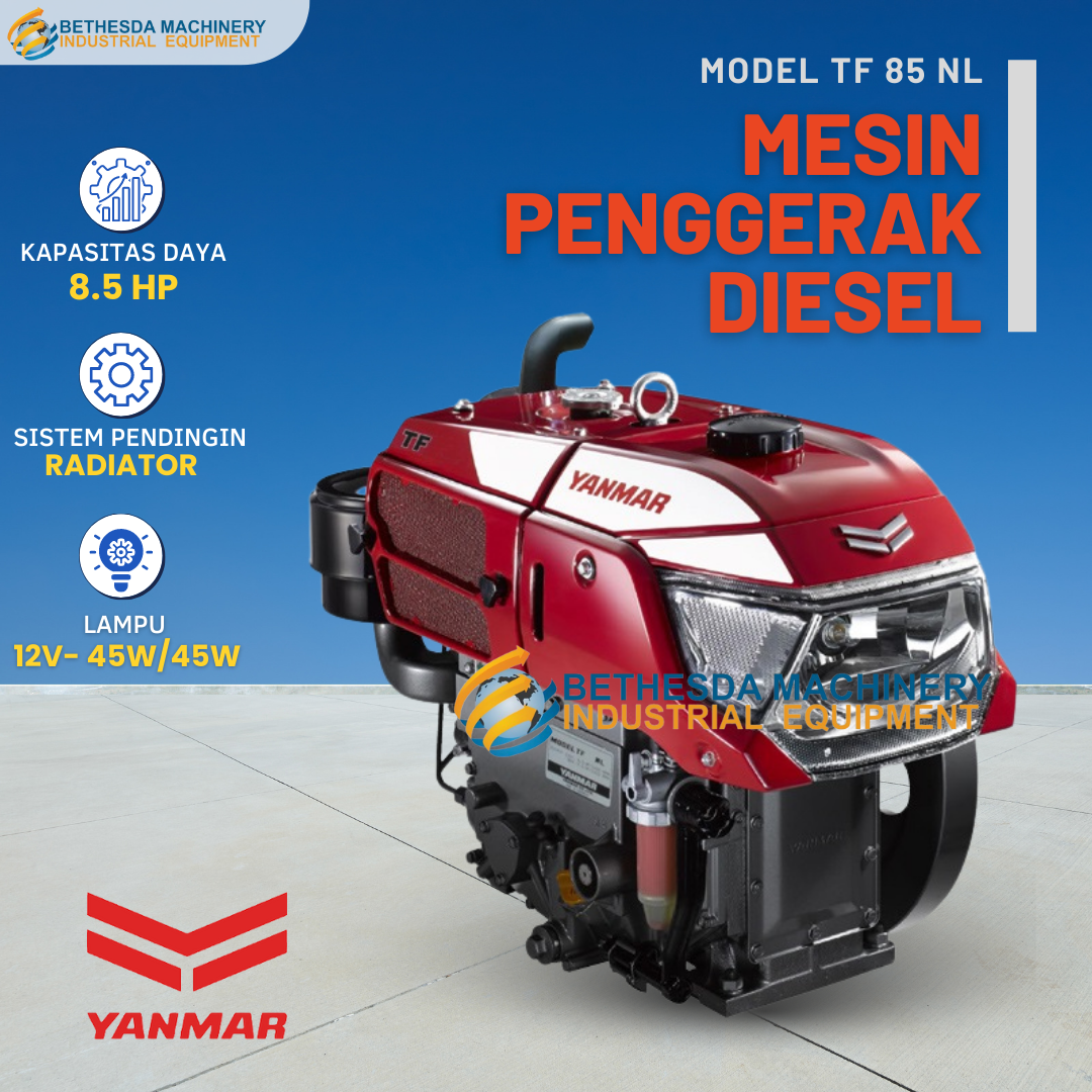 Yanmar Diesel Engine TF 85 NL-di 8.5Hp Mesin Penggerak 8.5 Hp / 8,5Pk ...