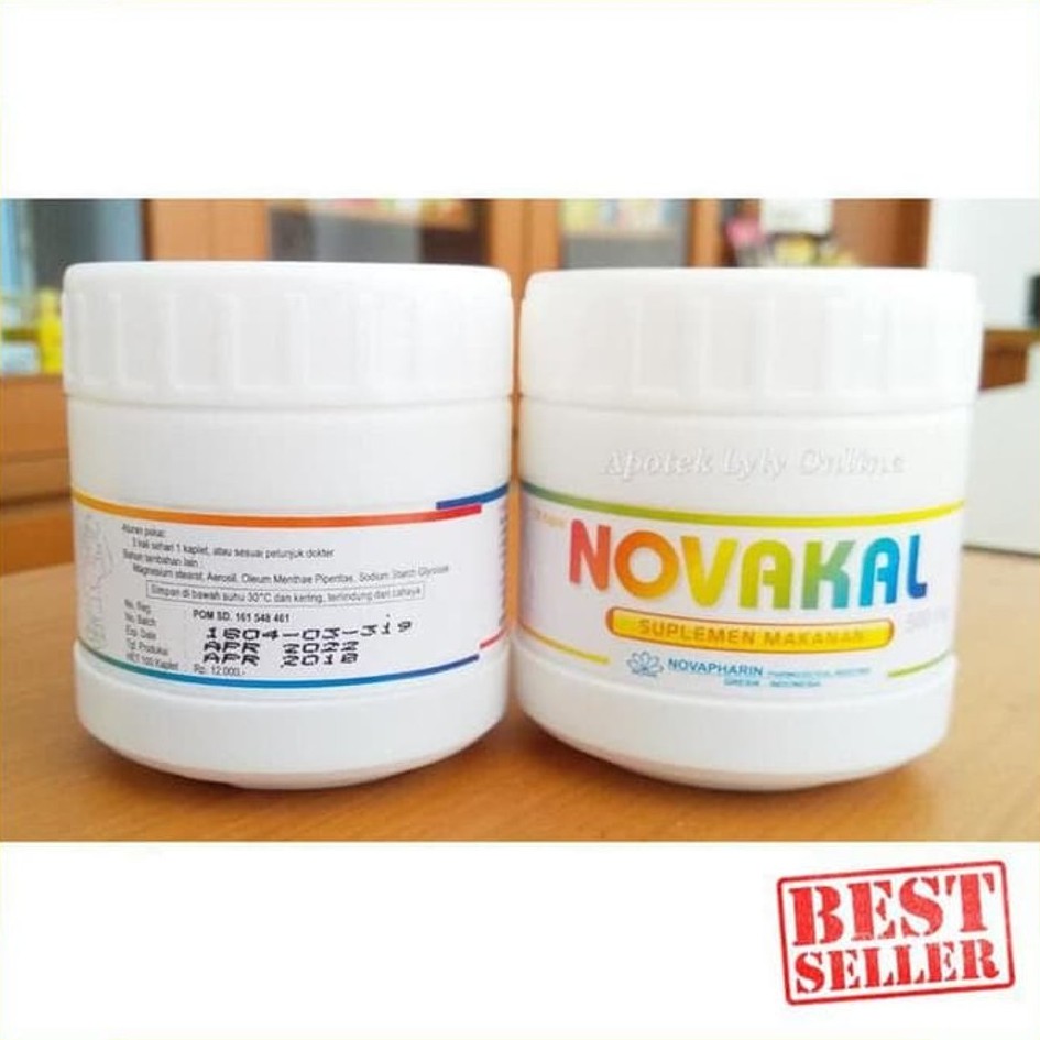 Novakal Calcium Lactat 500 mg Pot 100 Tablet | Lazada Indonesia