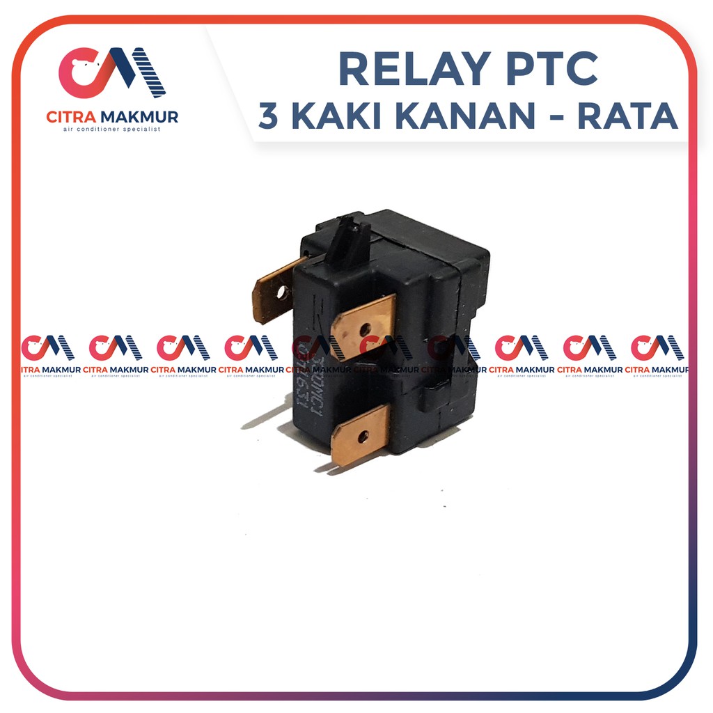 Relay PTC 3 kaki kanan Kulkas 2 Pintu kotak hitam refrigerator kompresor freezer satu pin ...