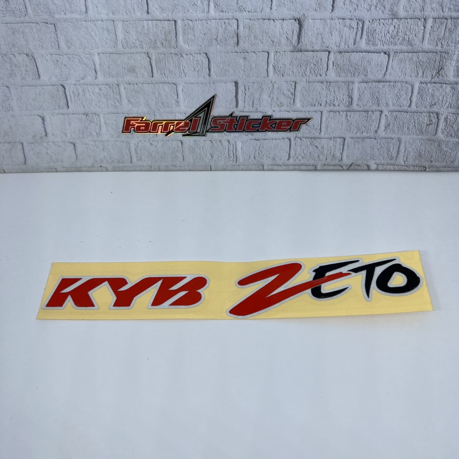 Stiker shock depan KYB sticker KAYABA ZETO upside down | Lazada Indonesia