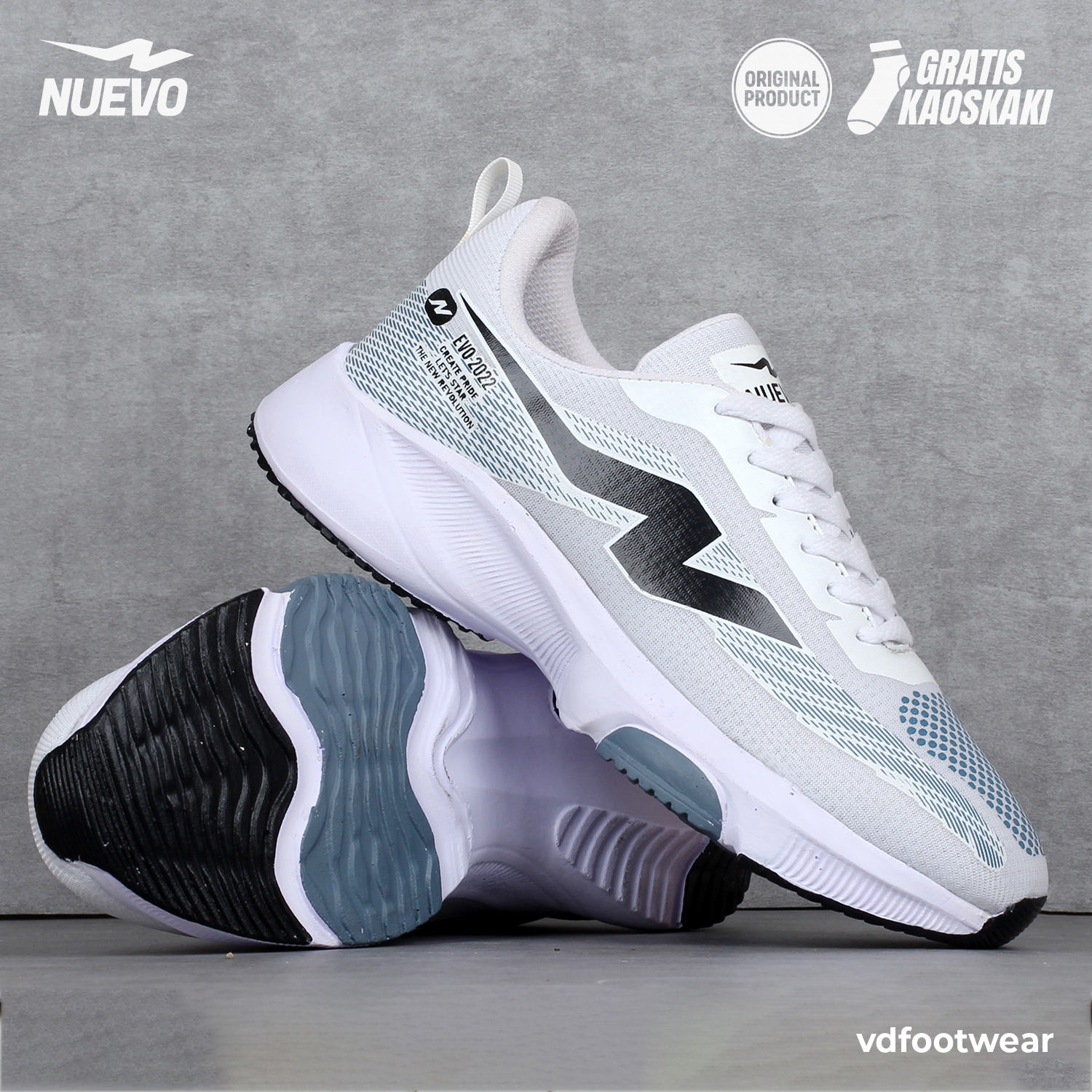 SEPATU PRIA SNEAKERS OLAHRAGA NUEVO 2022 GO SPORT RUNNING JOGGING LARI ...