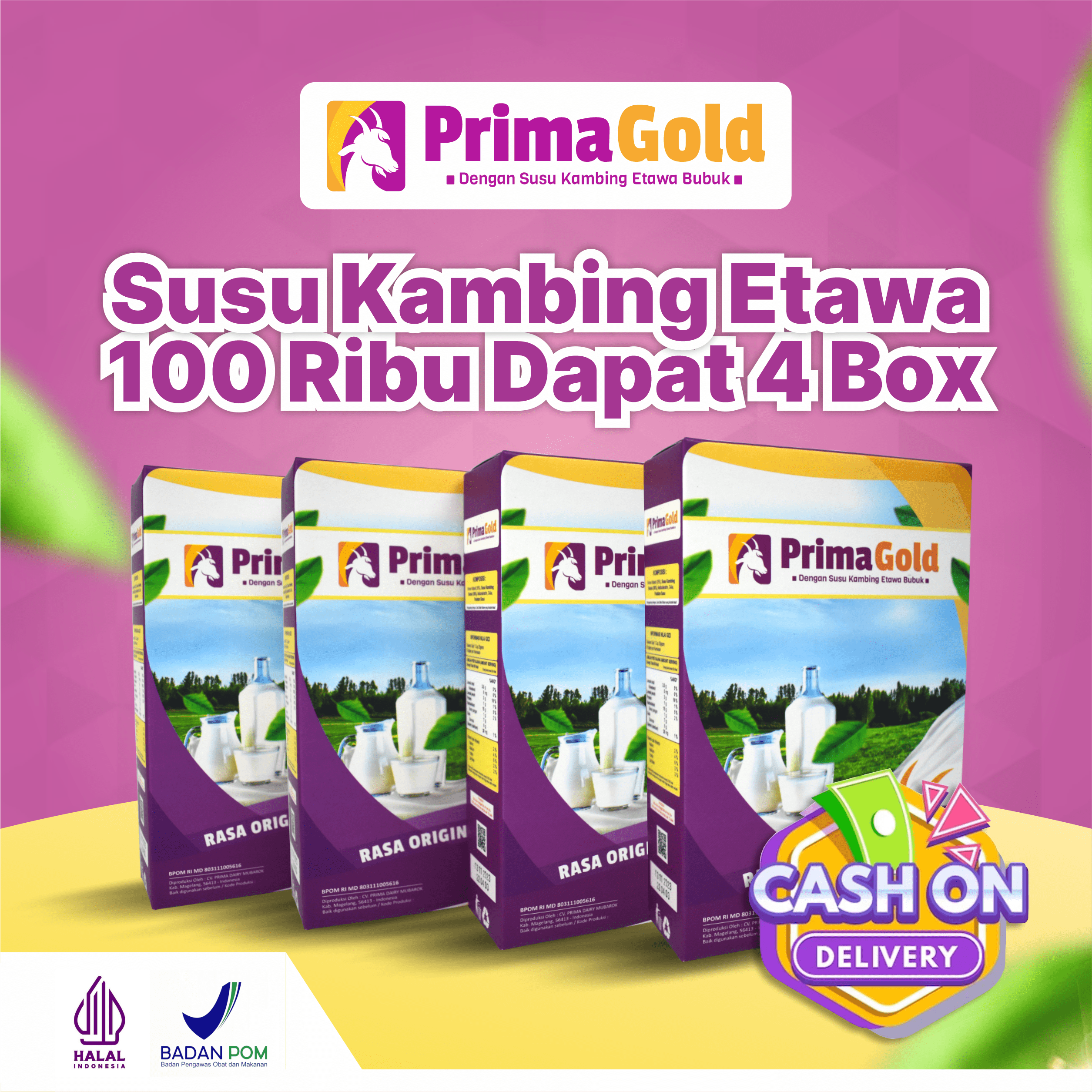 [ 10 box ] susu etawa original Prima GOLD Asli ettawa | Lazada Indonesia