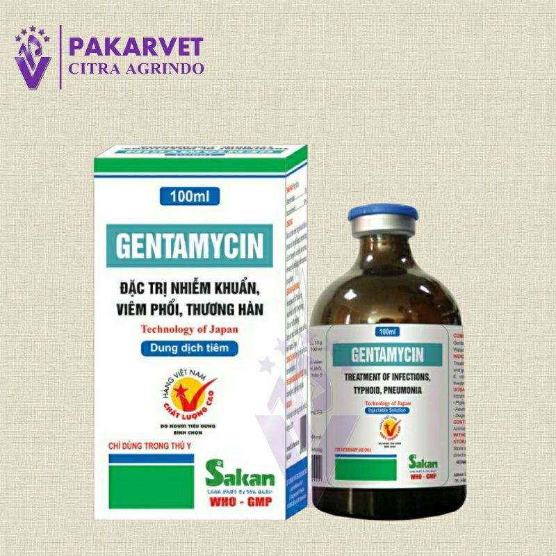 SK-GENTAMYCIN PERAWATAN INFEKSI BAKTERI PNEUMONIA, SALMONELLOSIS pada ...