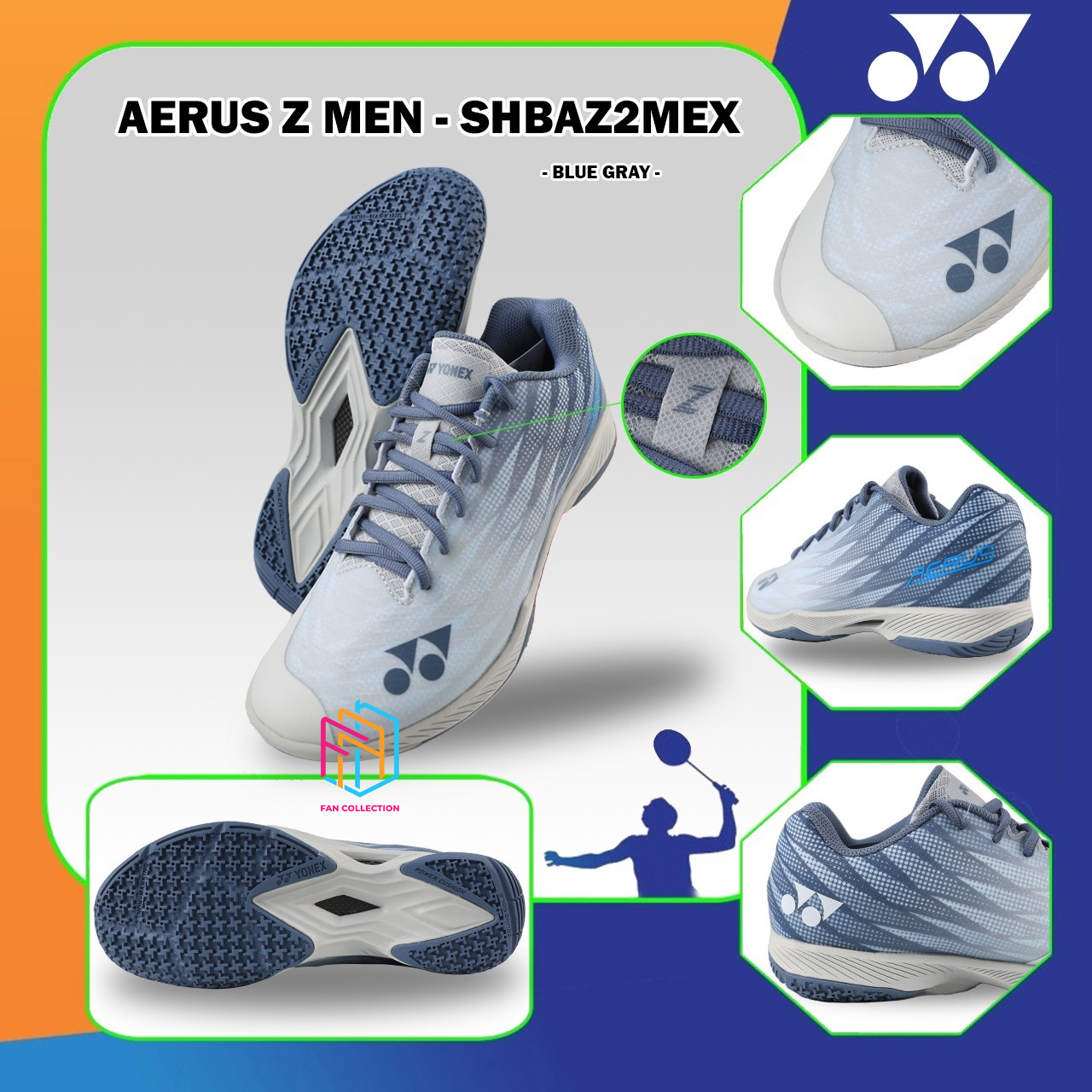 NEW YONEX AERUS Z2 MEN / SHB AZ2 MEX Sepatu Badminton | Lazada Indonesia