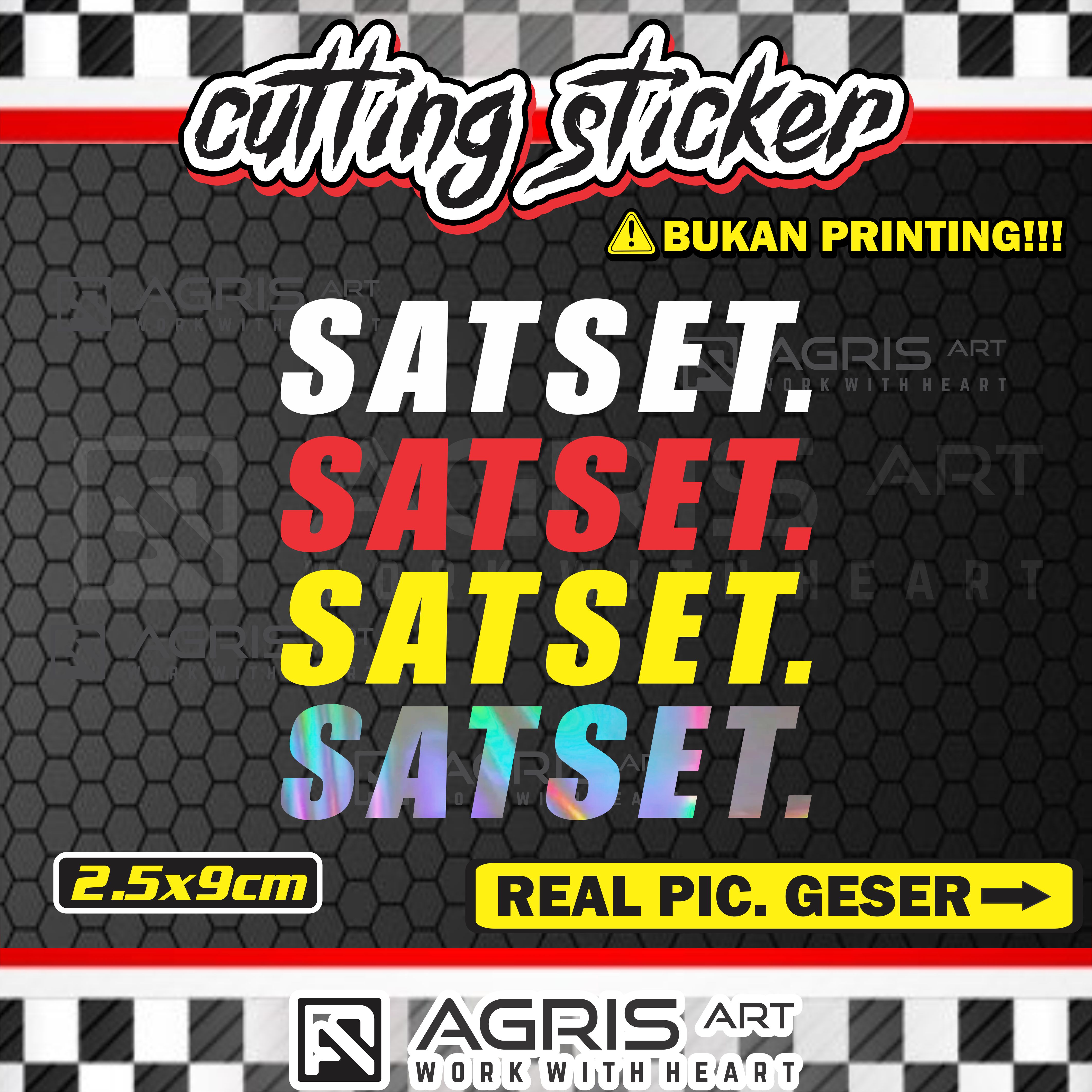 cutting sticker stiker satset viral | Lazada Indonesia