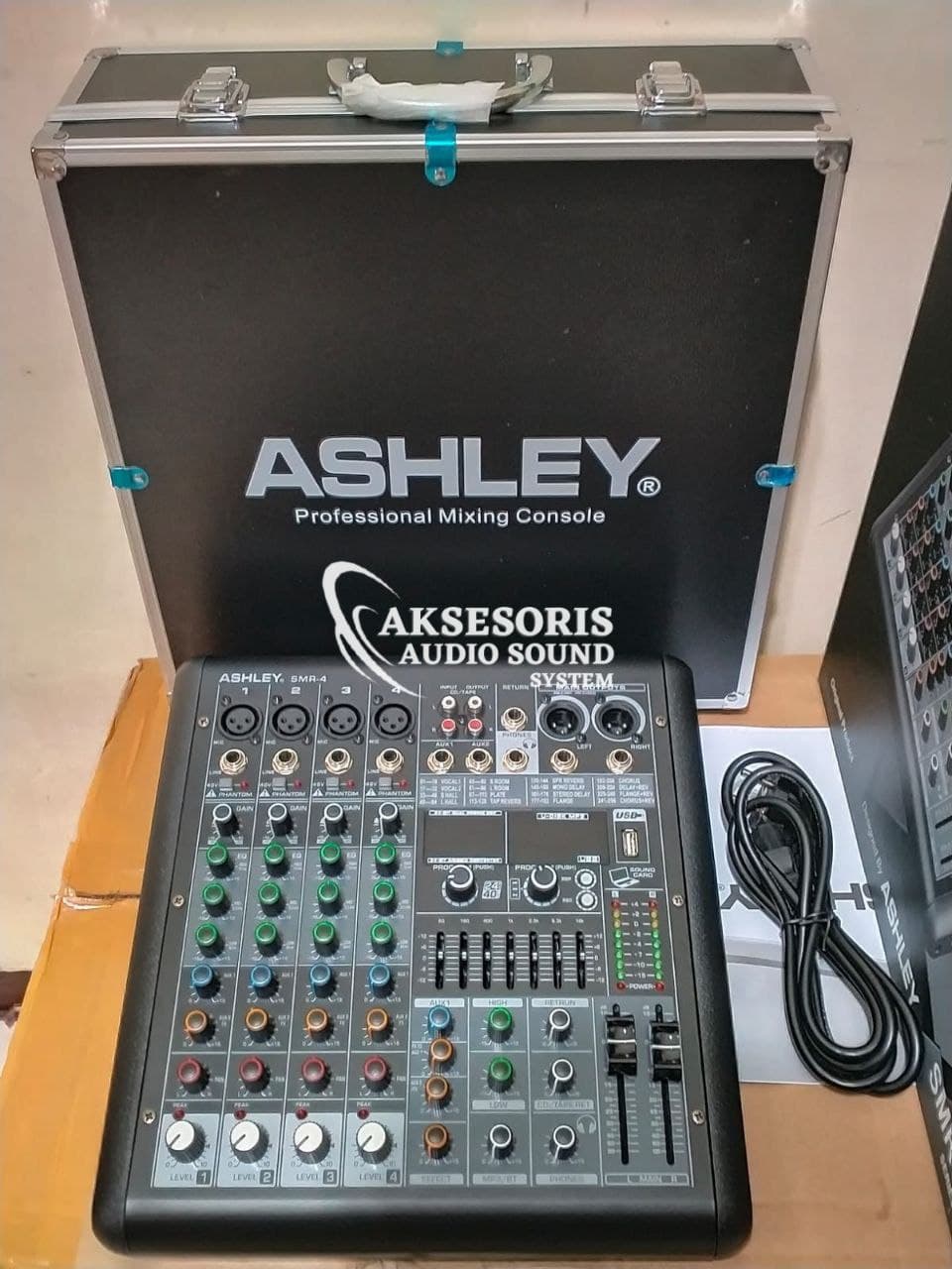 Mixer ASHLEY SMR-4 + Koper ORIGINAL Product Efect Digital Reverb 256 ...