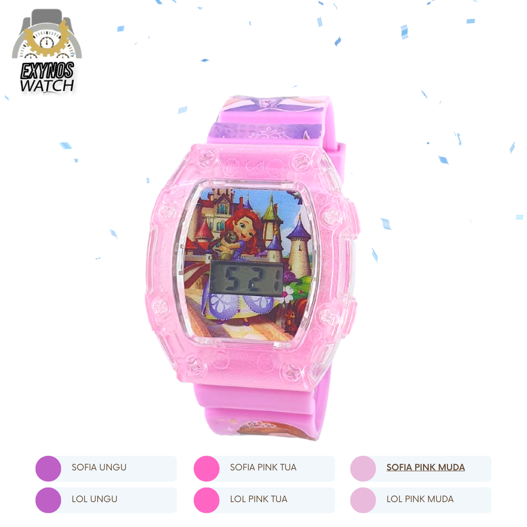 JAM TANGAN ANAK MUSIK DIGITAL SEGI UNTUK PEREMPUAN / CEWEK / WANITA ...