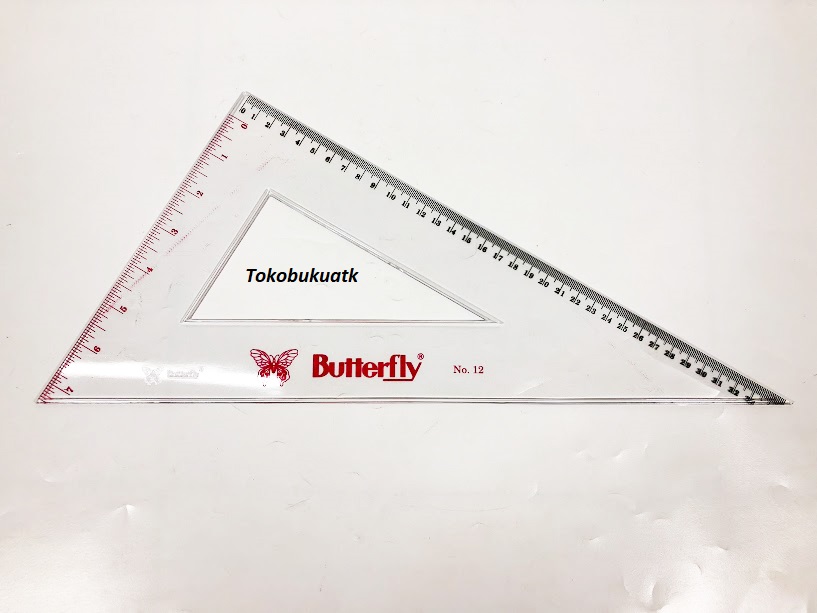 Penggaris Segitiga Butterfly No.12 | Lazada Indonesia