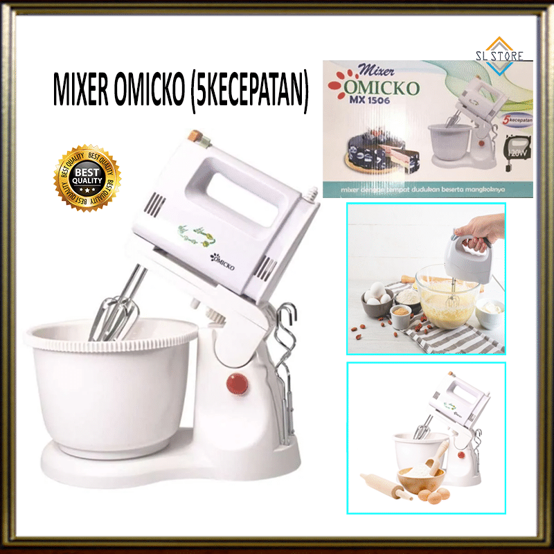 SL MIXER OMICKO MX1506 STANDING 5 KECEPATAN / MIXER COLOKAN LISTRIK ...