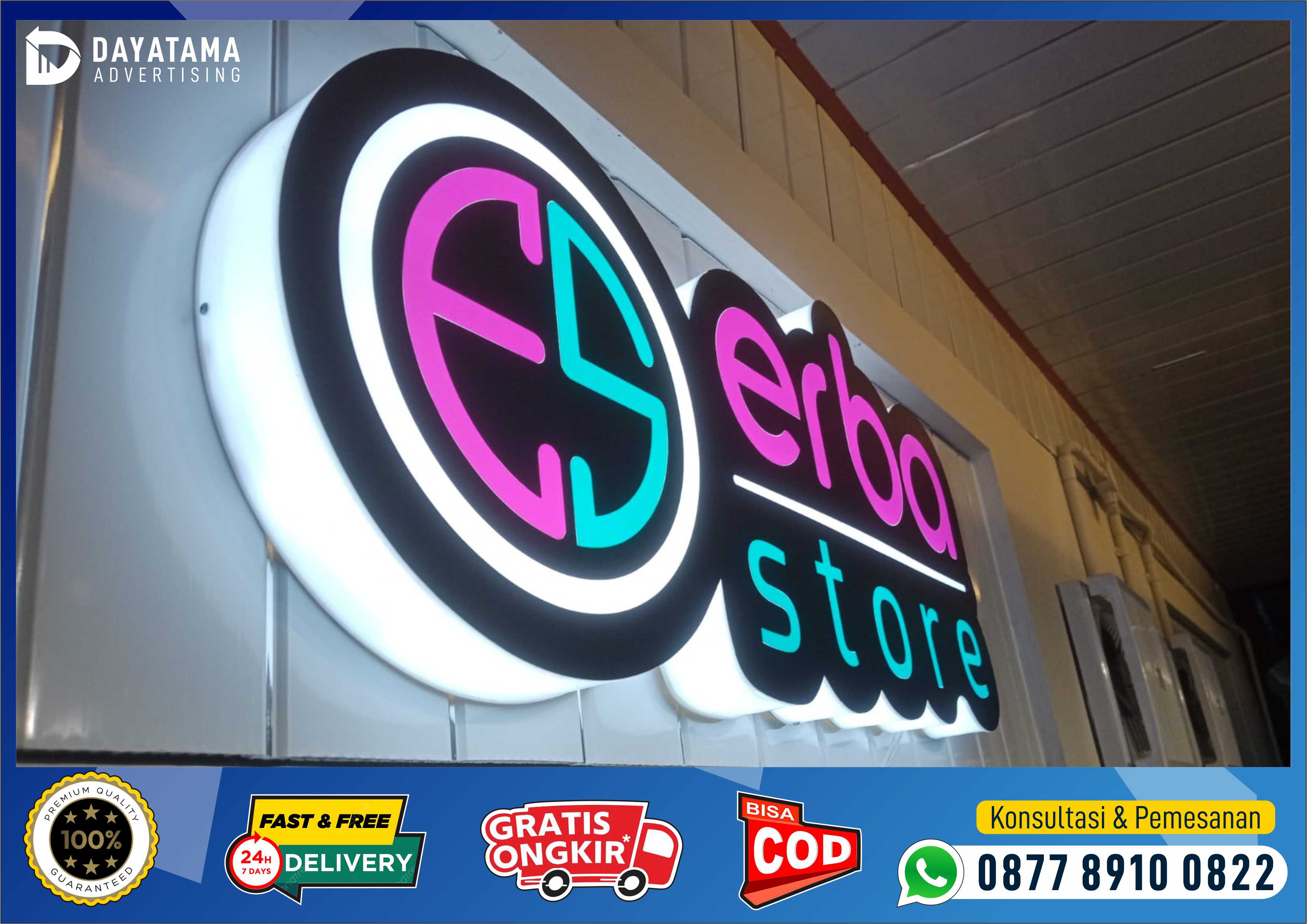 plang neon box bulat dan custom sesuai desain | Lazada Indonesia