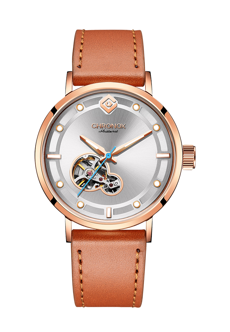 CHRONOX CX1011 Automatic Jam Tangan Pria - Strap Kulit | Lazada Indonesia