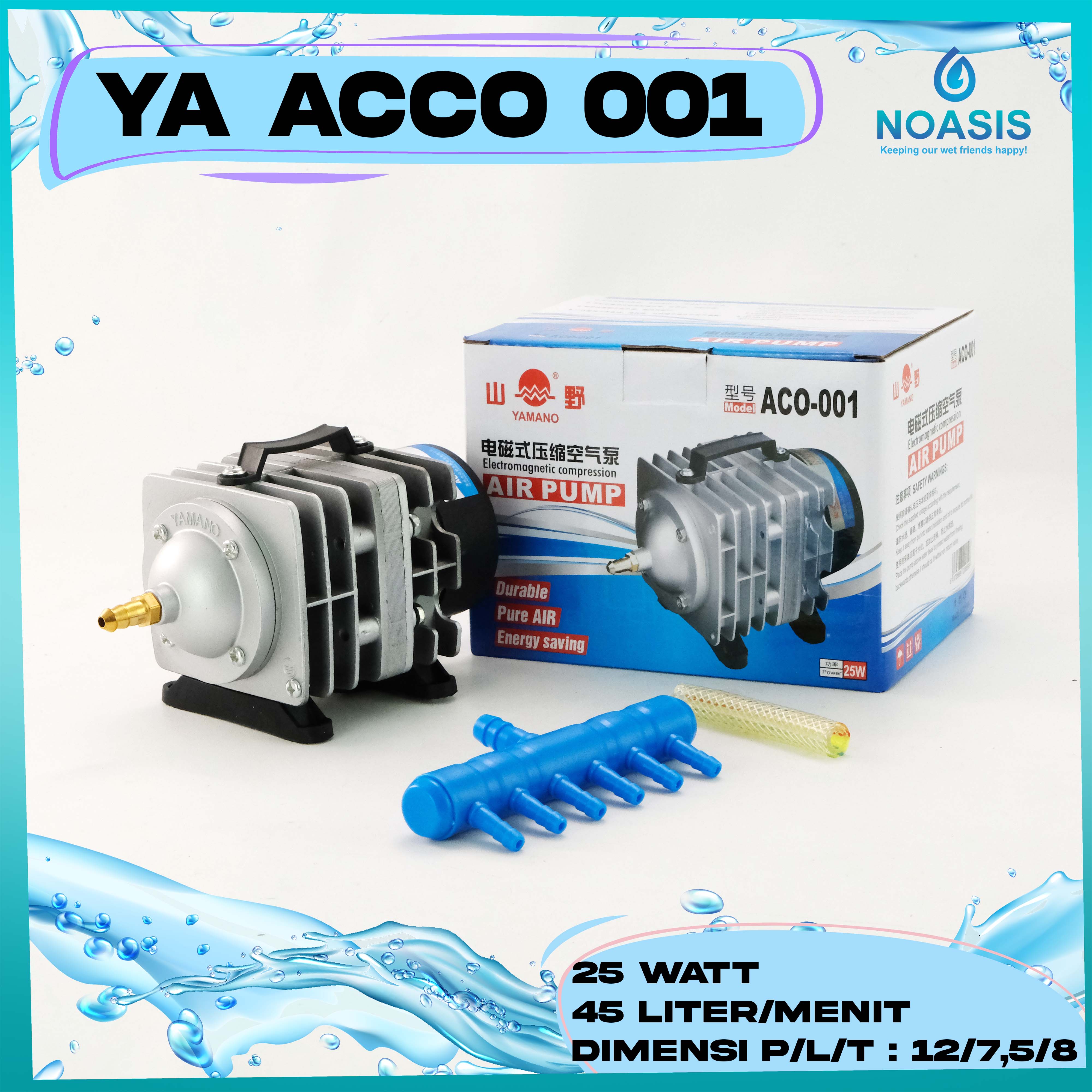 POMPA UDARA YAMANO AERATOR ACO 001 ACO-001 BLOWER KOLAM HIDROPONIK ...