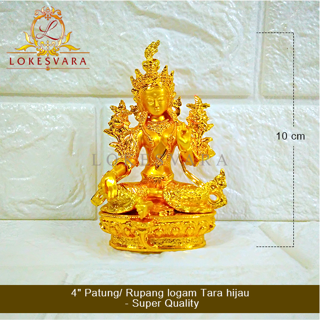 Patung Rupang Arca Logam Avalokitesvara 4 Lengan 4" Super Quality ...