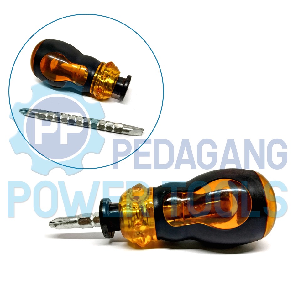 KTP OBENG 2 ARAH CEBOL PLUS MINUS BOLAK BALIK 2 WAY STUBBY SCREWDRIVER ...