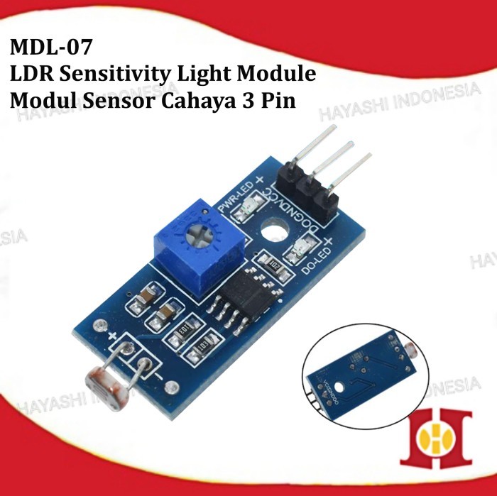 Mdl 07 Light Sensor Cahaya Ldr Module Photoresistor Photosensitive