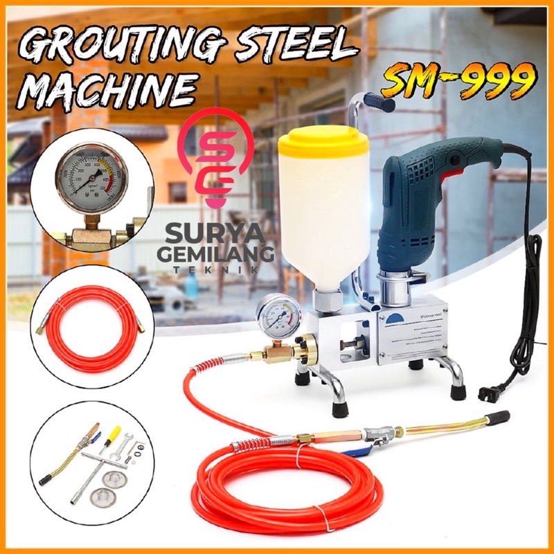 MESIN INJEKSI PU, EPOXY ALAT INJEKSI BETON GROUTING MACHINE EPOXY 999 ...