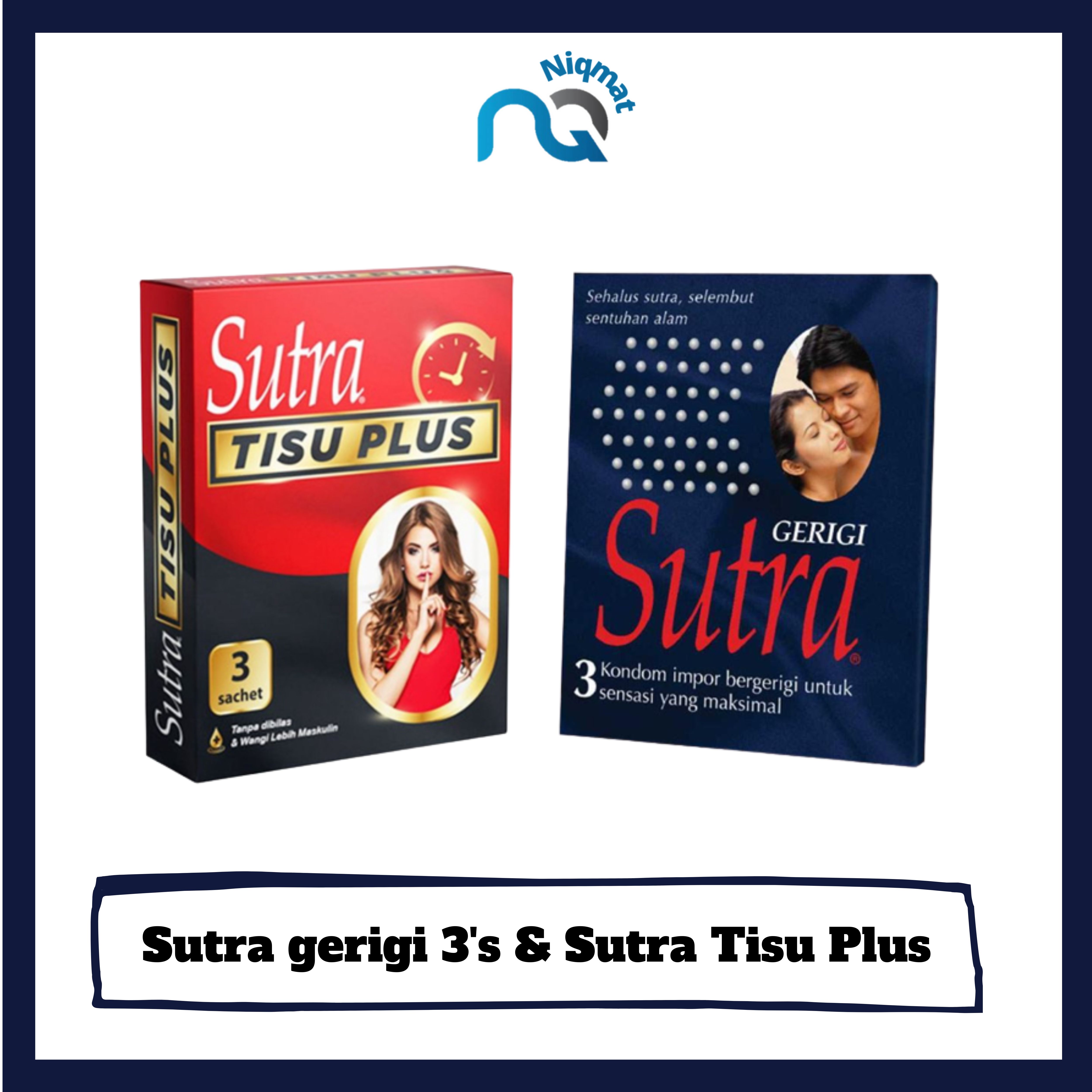 Paket Hot Sutra Gerigi isi 3's & Sutra Tisu Plus isi 3 Sachet | Tissue ...