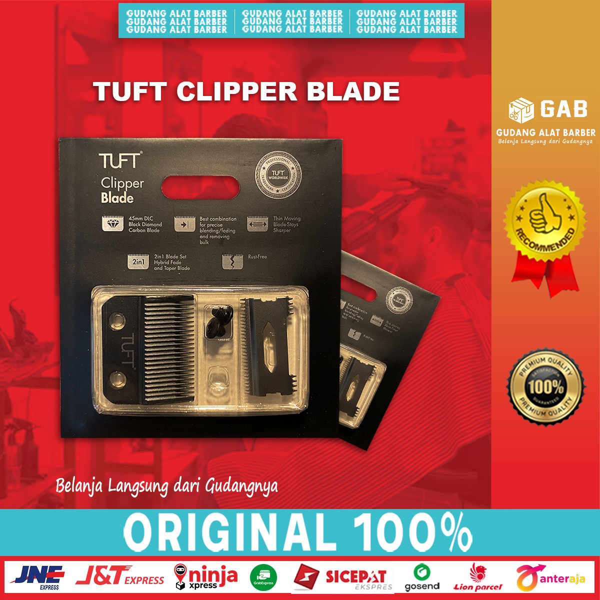 TUFT Clipper Blade Set Carbon DLC Mata Pisau Taper Fade Original ...