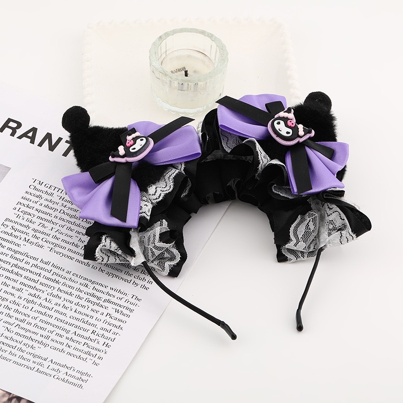 Premium Bando Sanrio Kuromi/Bando Cosplay Kuromi/Bando Kuromi Cat Ears ...