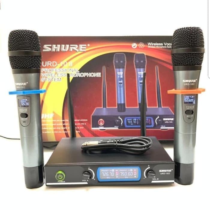 MIC WIRELESS SHURE URD 10II/URD10II ( HANDHELD )BAHAN MIC BESI | Lazada Indonesia