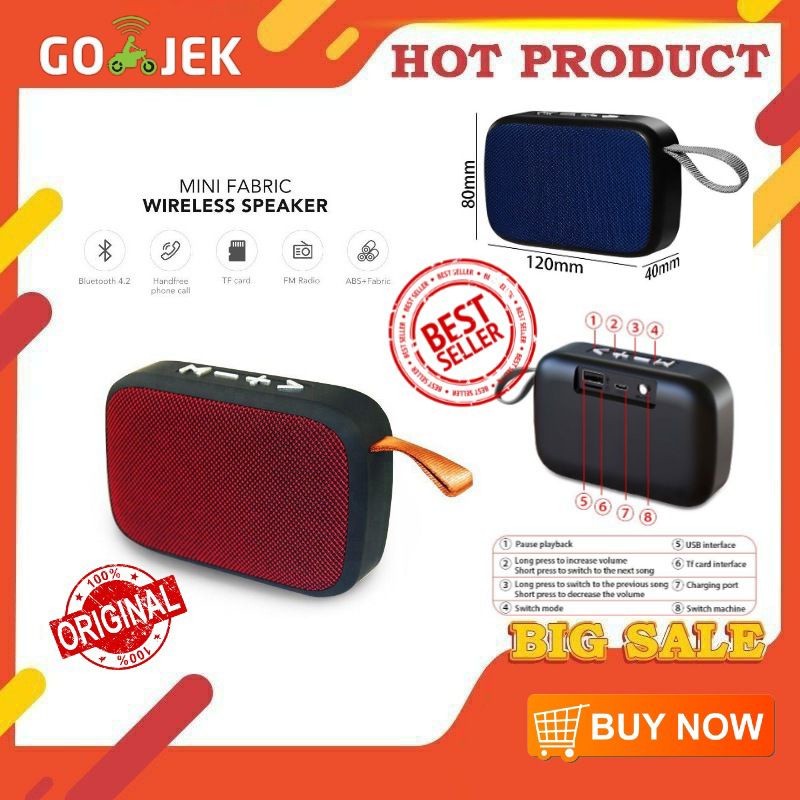 NEW 2024 - Speaker Mini Bass Speaker G2 Bluetooth wireless portable ...