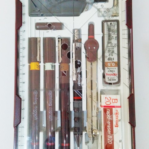 Rotring Isograph Master Set (.10 .30 .50) (.20 .30 .50) Isograpgh Pen ...