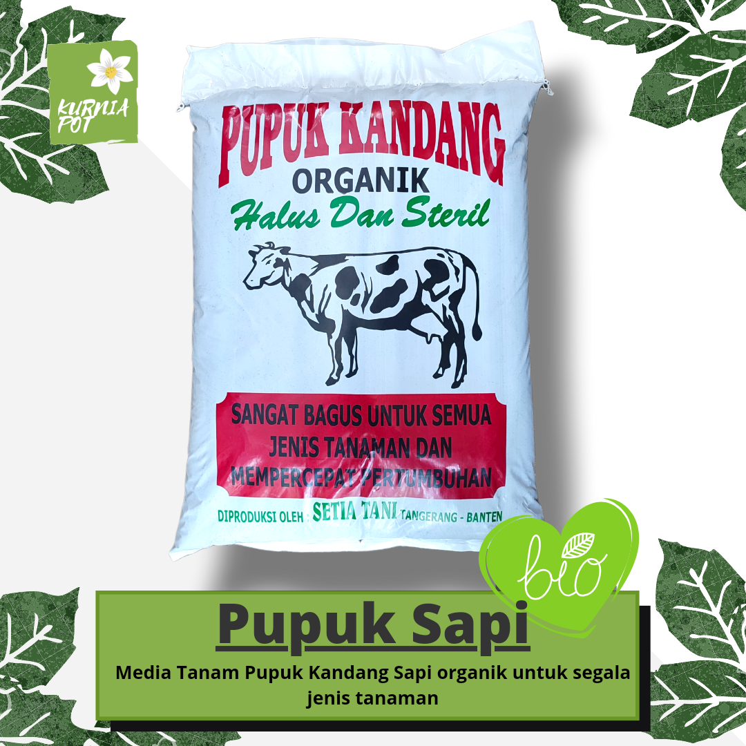 Pupuk Kandang Sapi Halus Media Tanam Organik Nutrisi Penyubur Tanaman ...