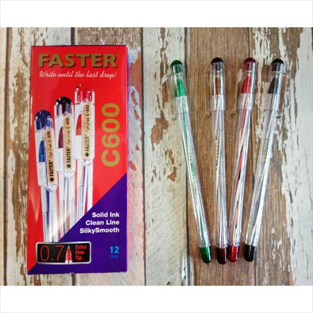 Pulpen Faster C600 (12 pcs) | Lazada Indonesia