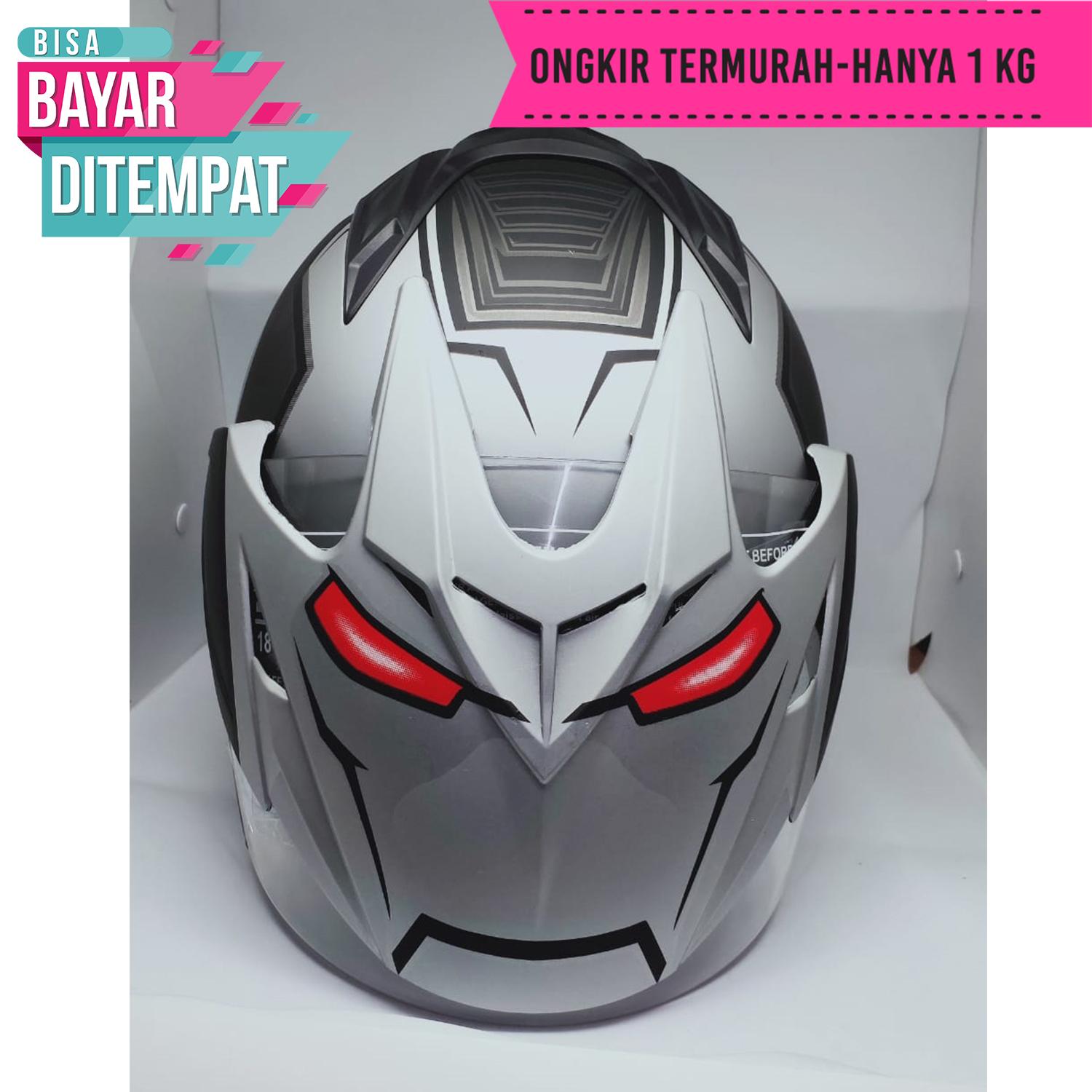 HELM MOTOR SNI - Helem Marvel IRONMAN Avengers Doff - Kualitas Setara ...