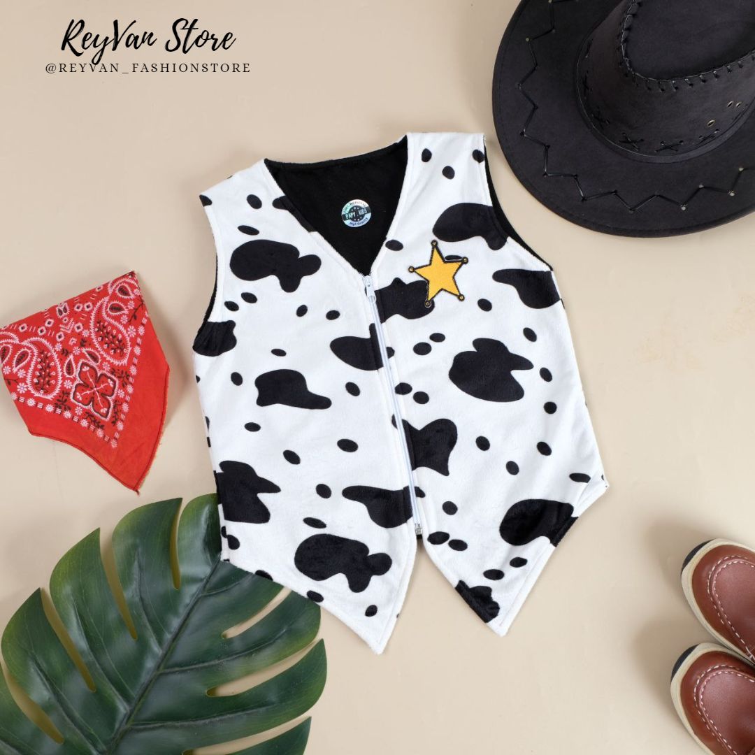 Rompi Cowboy Motif Sapi Anak/Rompi Woody Anak/Vest Anak/Kostum Baju ...