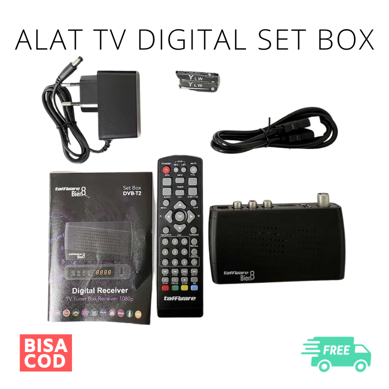 ALAT TV DIGITAL BIEN8 DIGITAL SATELLITE TV TUNER BOX 1080P DVB-T2 set ...