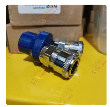 quick coupler 2 cabang konektor selang kompresor 2 lubang sambungan ...