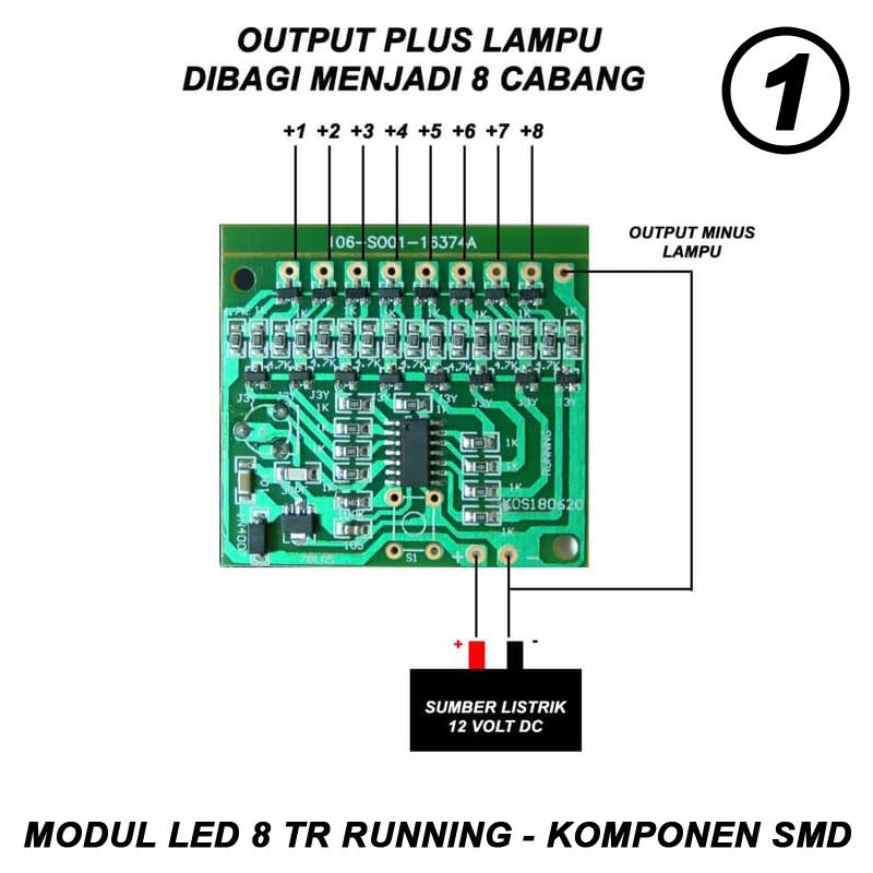 Modul Led 8 TR Running - Model 1 - Komponen SMD | Lazada Indonesia