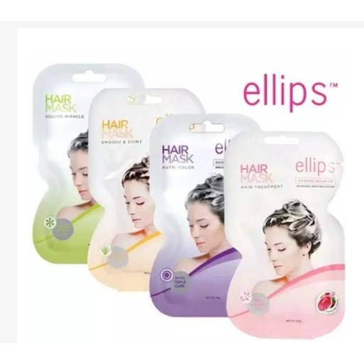 ELLIPS HAIR MASK with (Pro-Keratin) sachet 20gr masker vitamin rambut ...