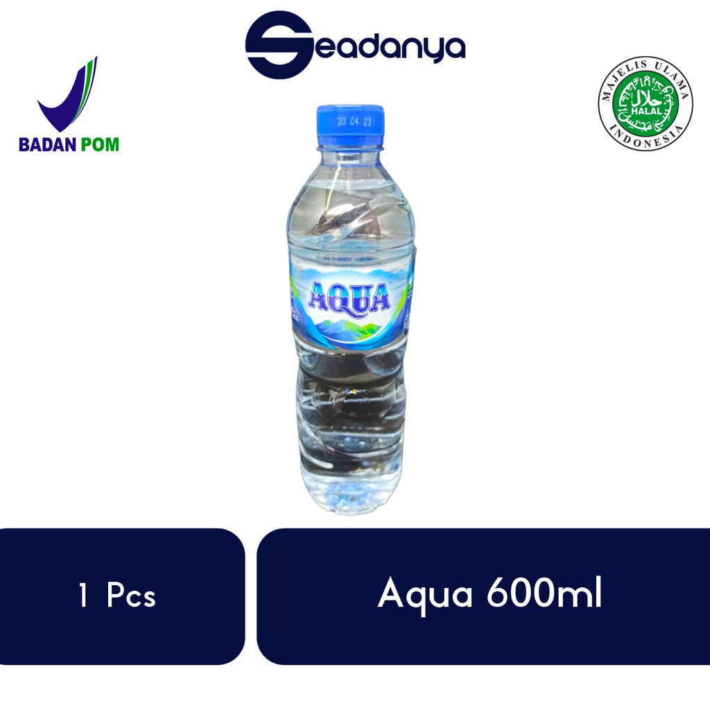 Aqua 600ml-Aqua Botol 600ml/Aqua Kemasan 600ml/Air Minu Aqua 600ml/Air ...