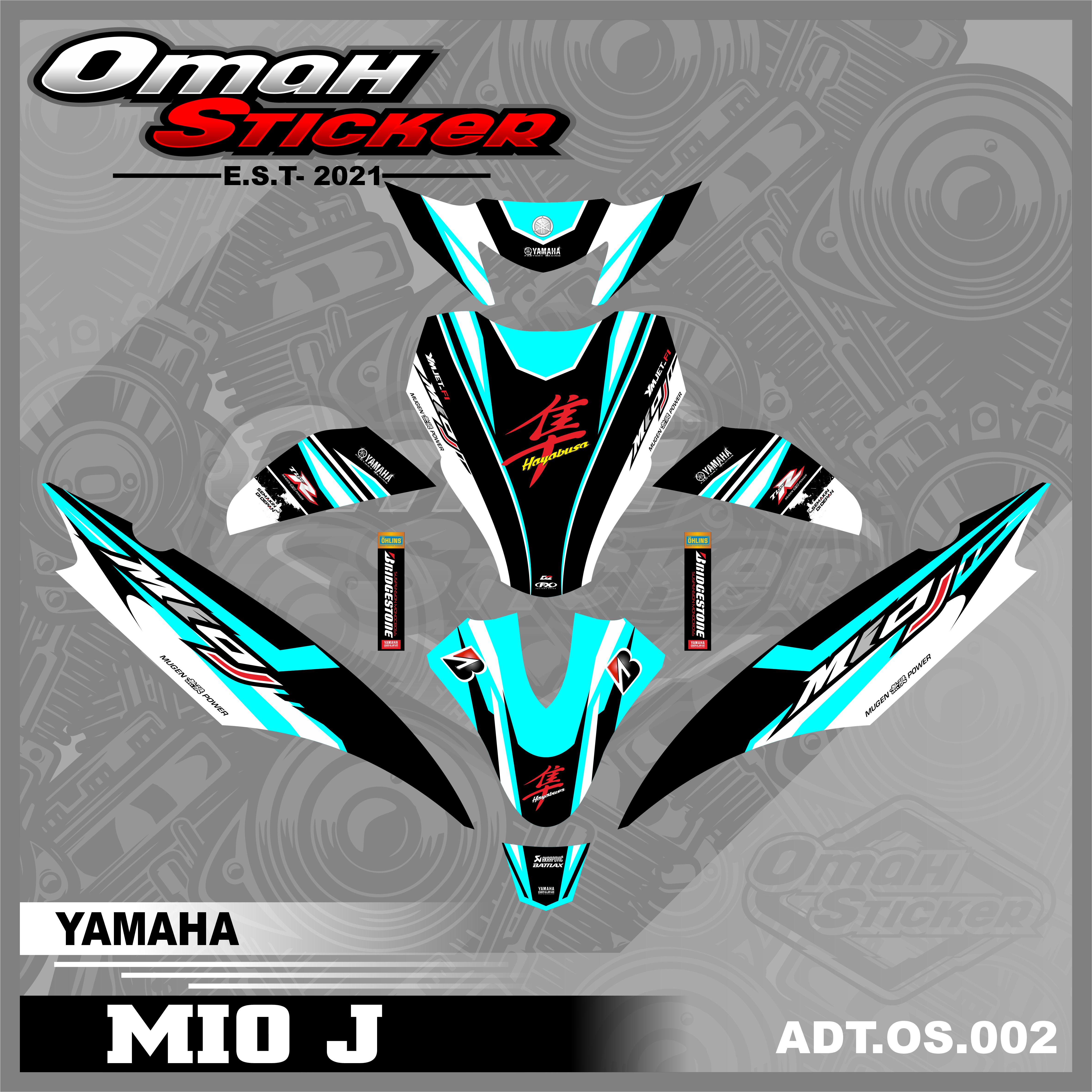 Decal Yamaha MIO J .Sticker Decal Lis Variasi MIO J Full Body DESIGN ...