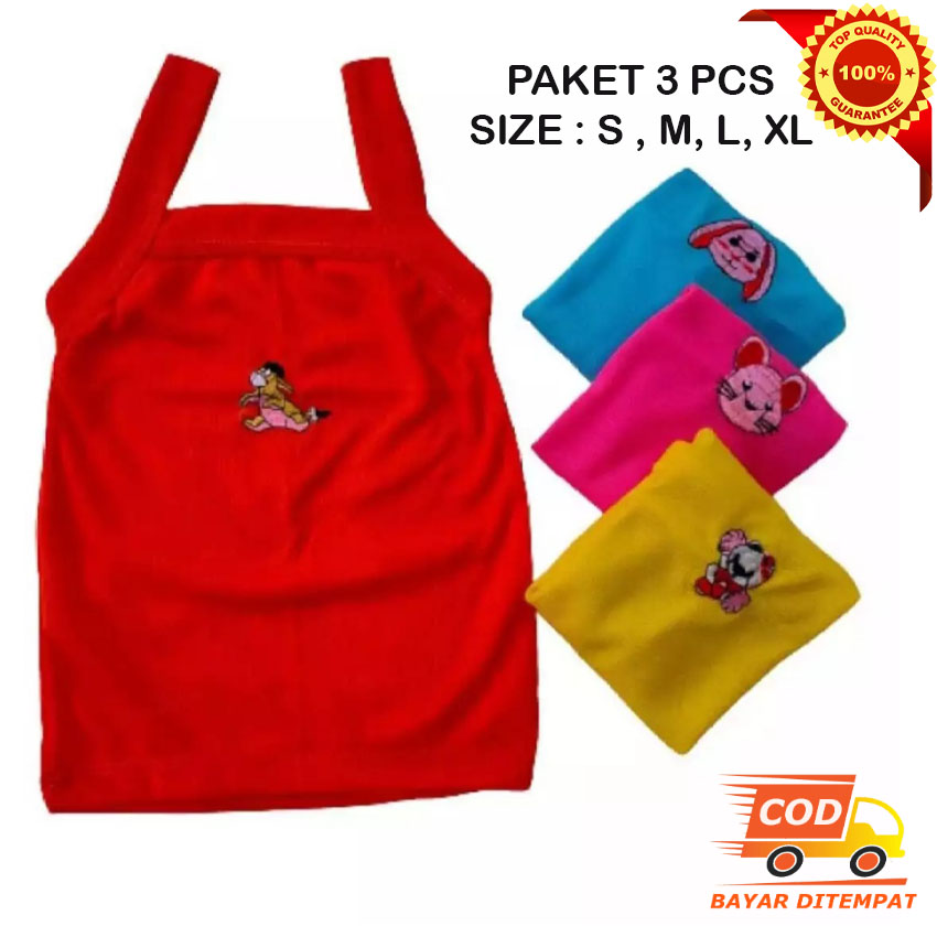 BISA COD 6 Pcs Kaos Singlet Bordir Anak Kartun / Kaos dalam anak ... BISA COD 6 Pcs Kaos Singlet Bordir Anak Kartun / Kaos dalam anak ...