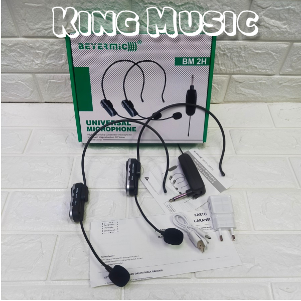 Microphone Mic Wireless BEYERMIC BM-2H 2 Mik Headset Imam UHF Original ...