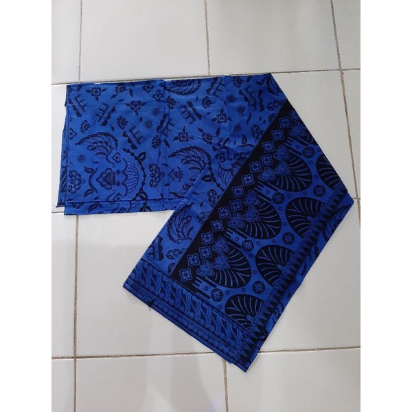 BAHAN KAIN BATIK BADUY MOTIF TAPAK KEBO GOLD UKURAN 2X1 METER | Lazada ...