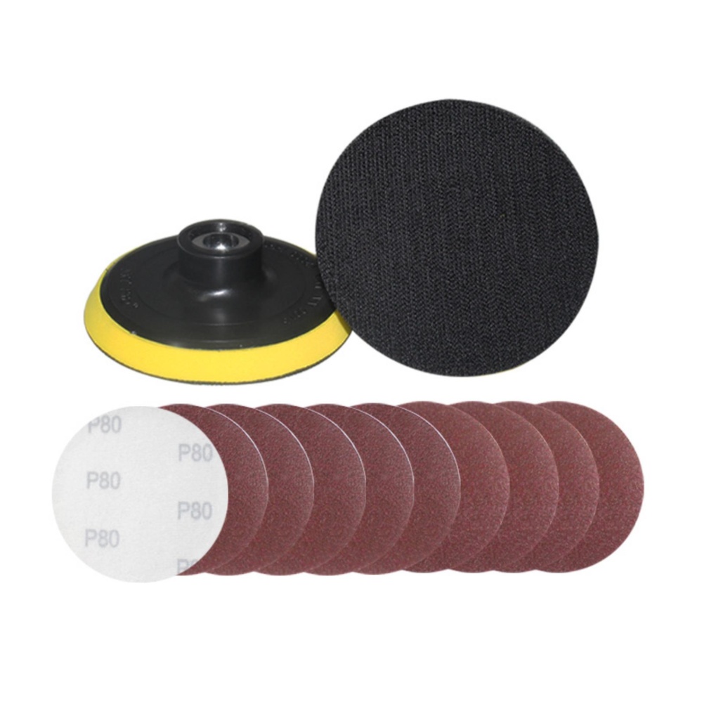 TERMURAH Tatakan Amplas Velcro Bulat 4 Inci 1 PCS + Amplas Velcro 10 ...