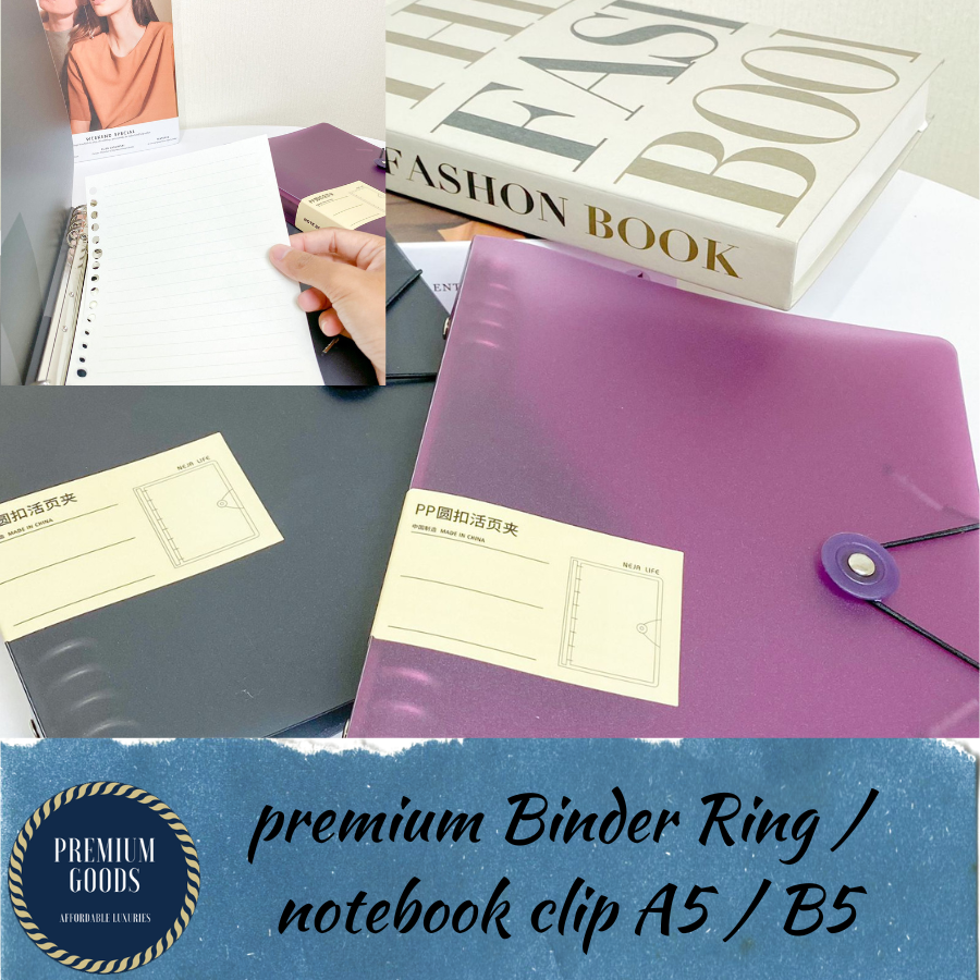 BINDER FOLDER ORGANIZER NOTEBOOK MAP TEBAL PVC A5 / B5 / MAP PALSTIK ...