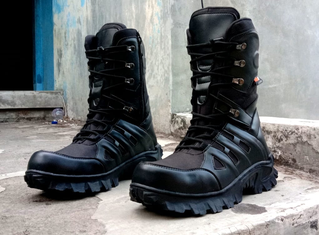 sepatu safety pdl tni motec boots tactical 9inc | Lazada Indonesia