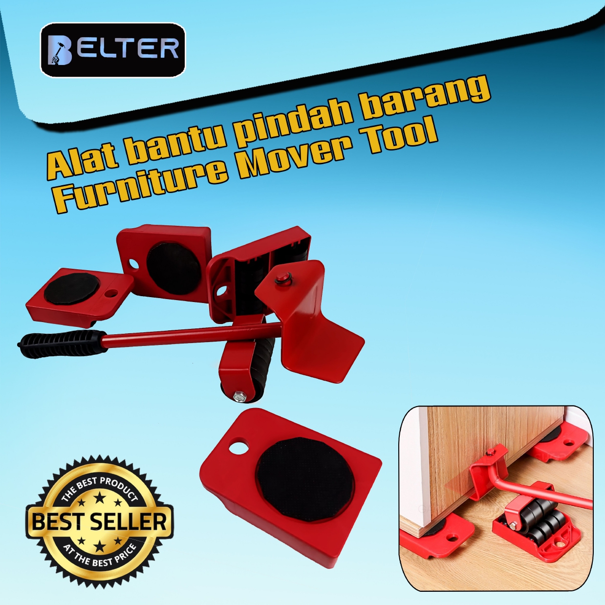 Roda Alat Bantu Angkat Barang Pindah Pengangkat Furniture | Lazada ...