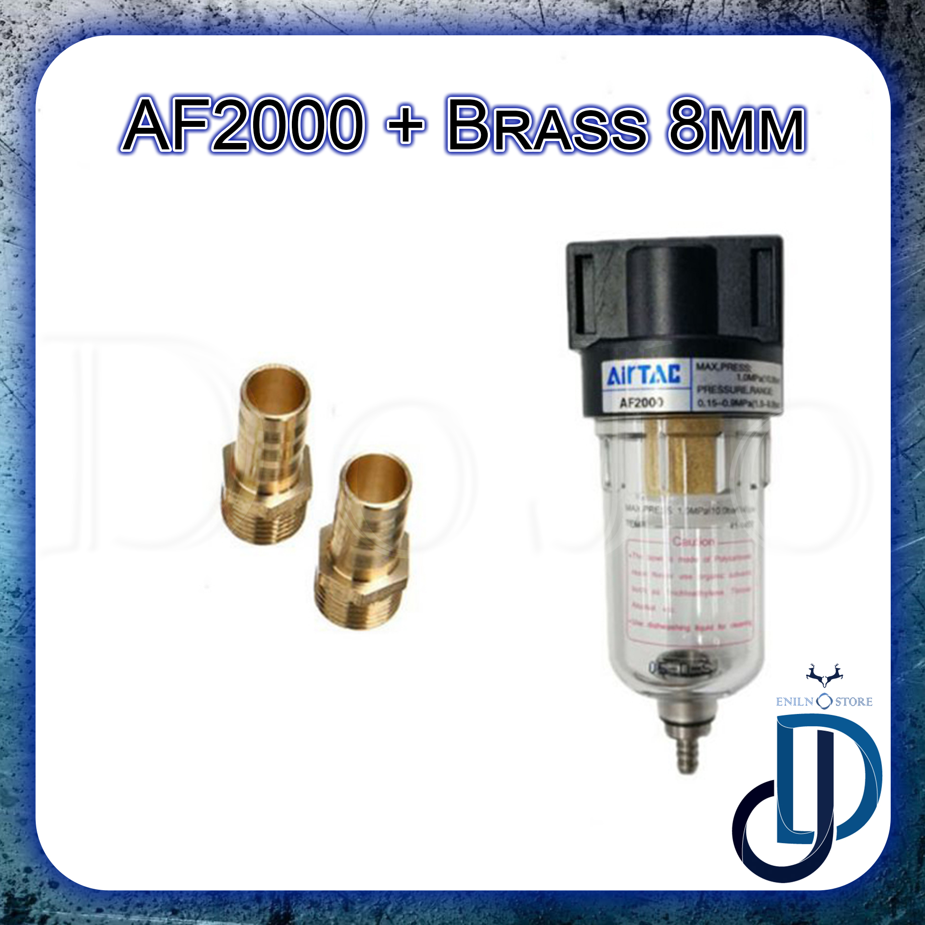 AF2000 1/4 PT Compressor Pressure Regulator Pneumatic Air Filter Udara ...